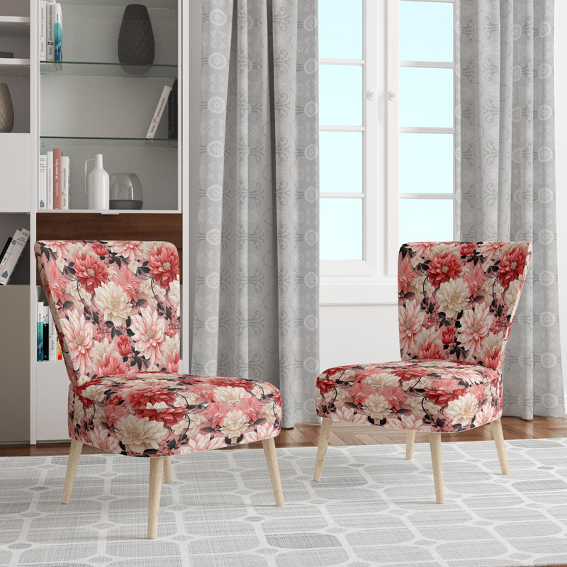 Pink patterned chair store